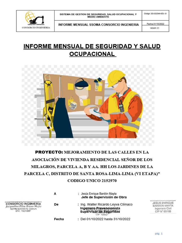 Informe Mensual de Seguridad | PDF