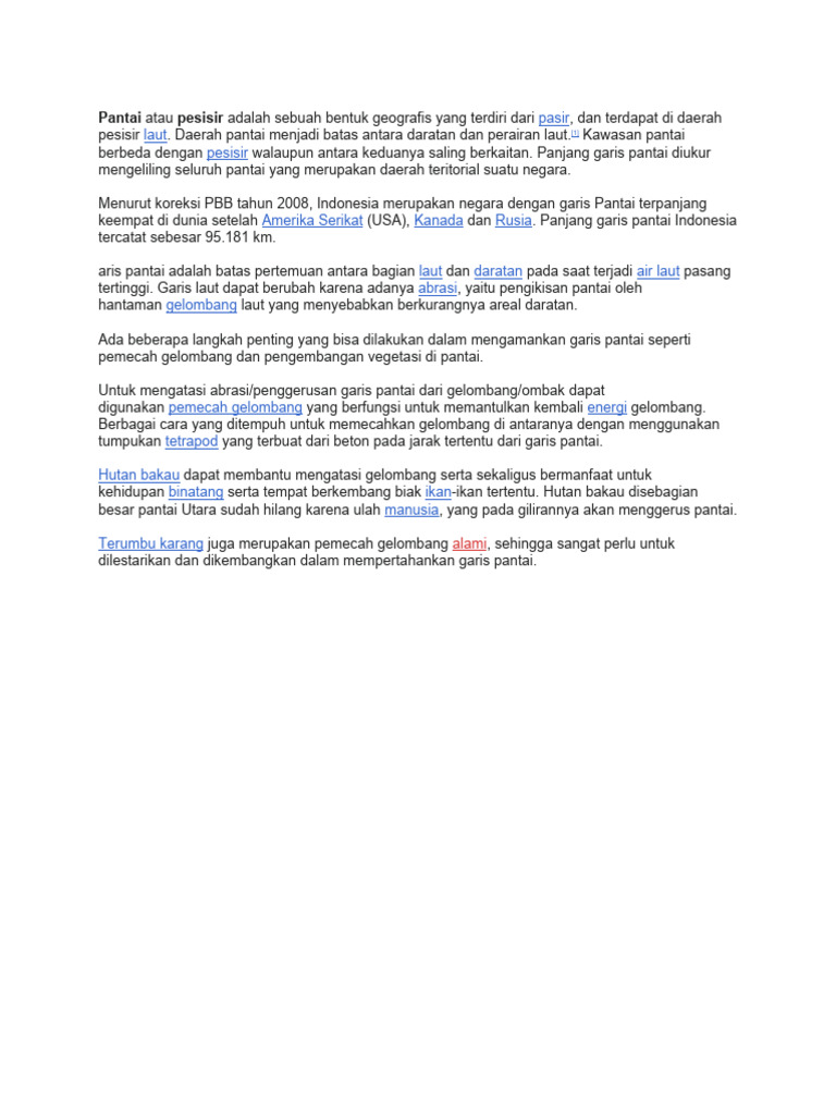 Pantai | PDF | Perjalanan