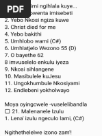 Izihlabelelo Zamanazaretha | PDF