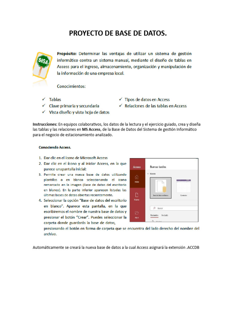 Proyecto de Base de Datos | PDF | Bases de datos | Archivo de computadora