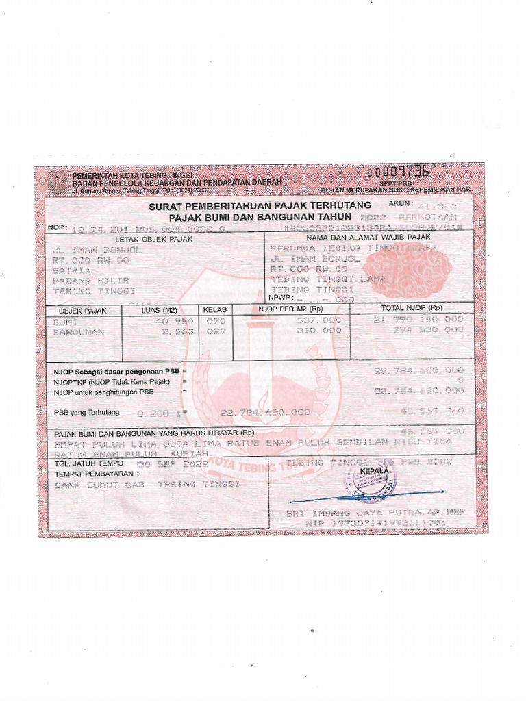 Jl. Imam Bonjol Tbi | PDF