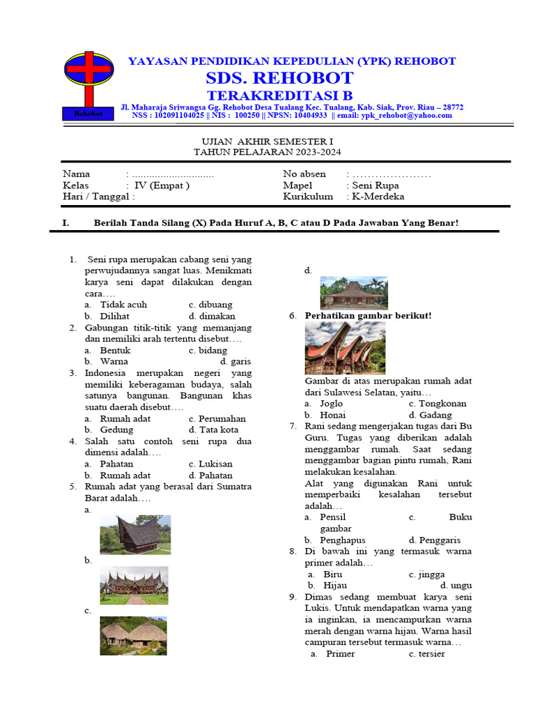 Seni Rupa KLS 4 | PDF