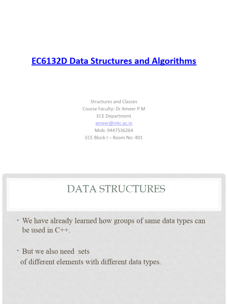 Structures And Classes Class 1 2 Pdf Class Computer Programming Method Computer