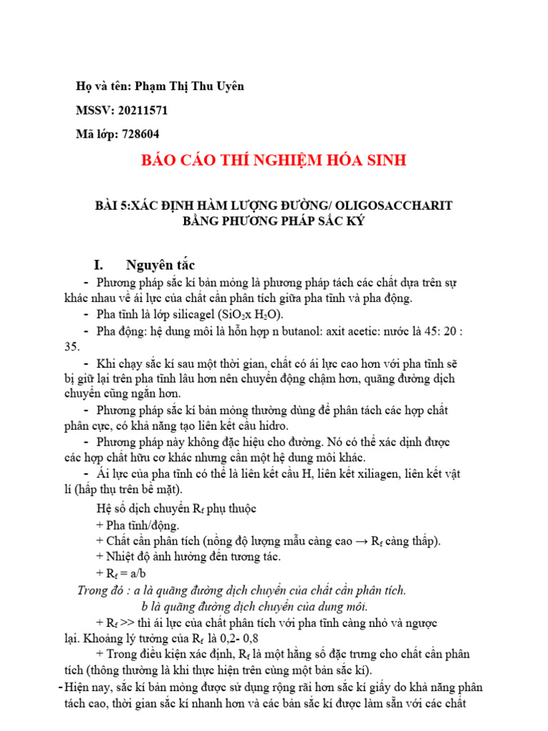 TN Hoa Sinh b5 | PDF