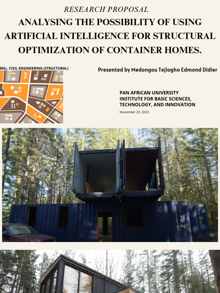 ANALYSING THE POSSIBILITY OF USING AI For Structural Optimization of Container Homes | PDF ...