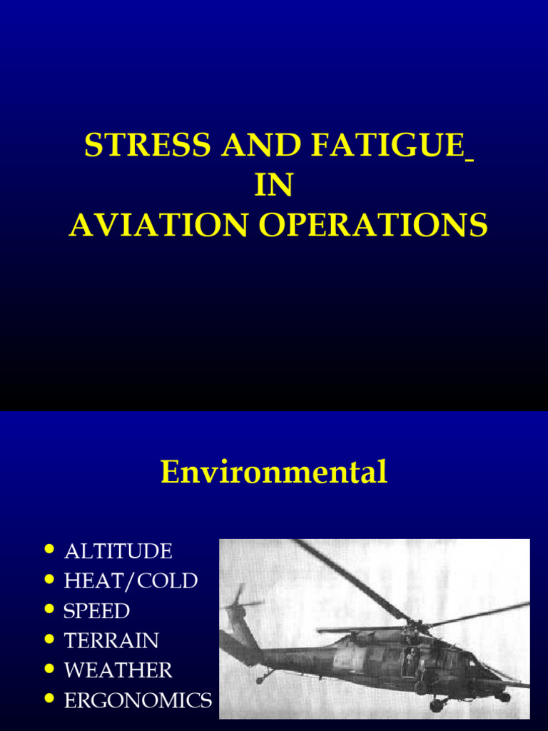 Stress and Fatigue in Aviation | PDF