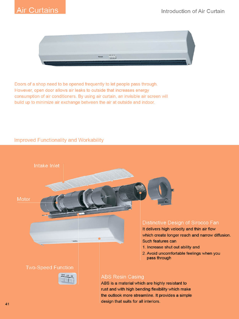 2020 Panasonic Air Curtain | PDF