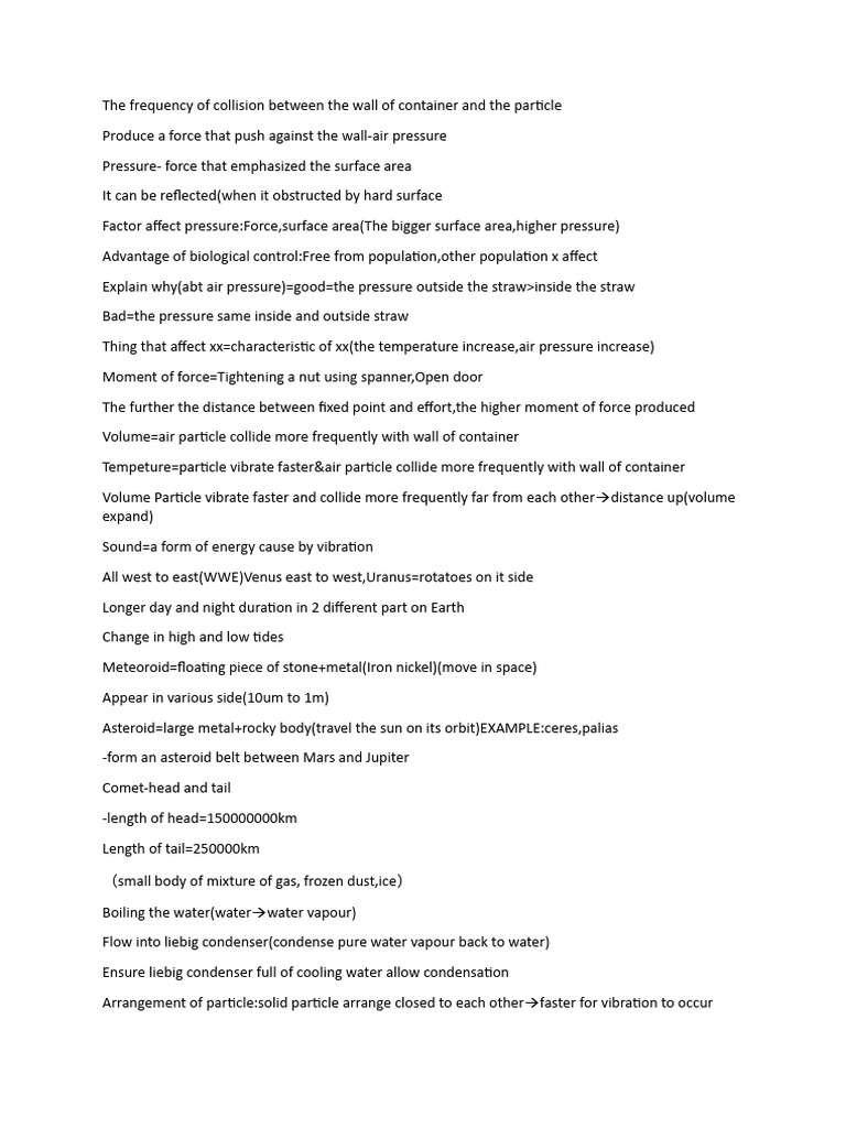 The Frequency of Collision Between The Wall of Container and The Particle | PDF