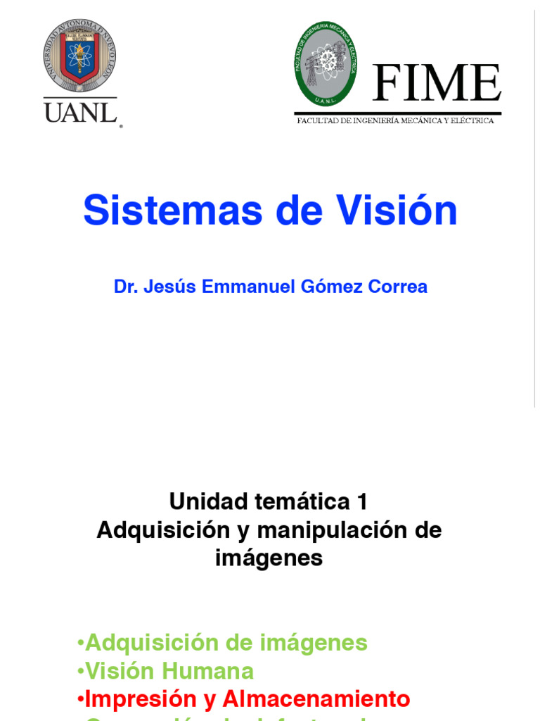 SISTEMAS DE VISION CLASE 3 | PDF | Dispositivo de carga acoplada ...