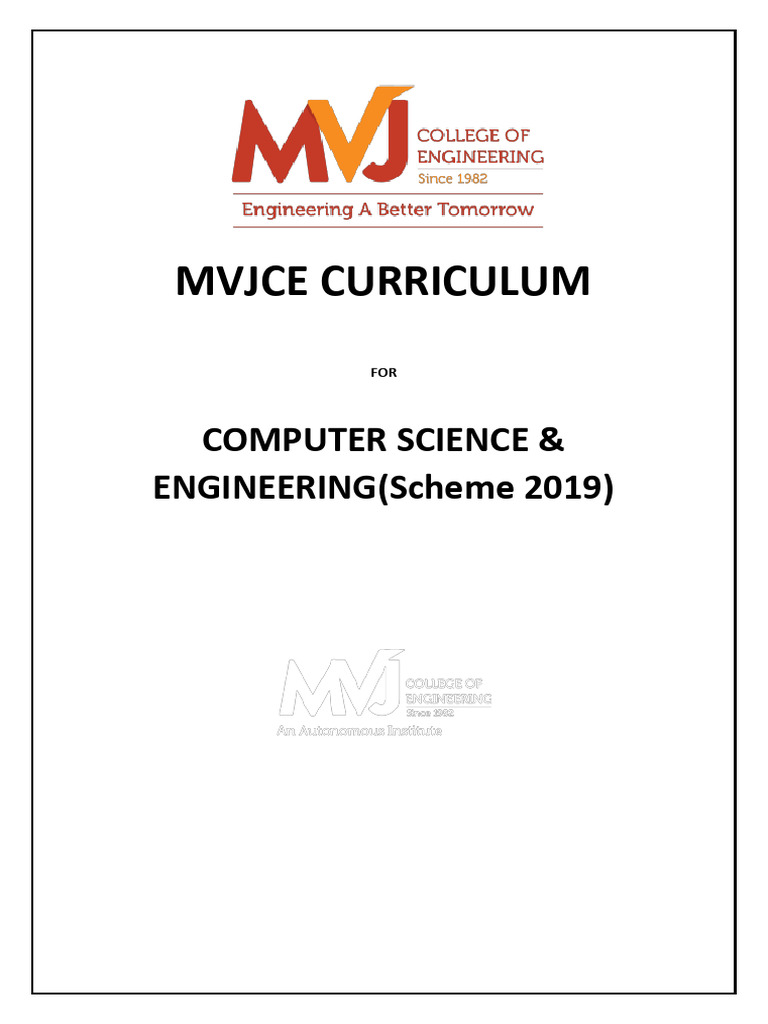 CSE 2019 Scheme Auto Syllabus | PDF | Relational Model | Computer Network