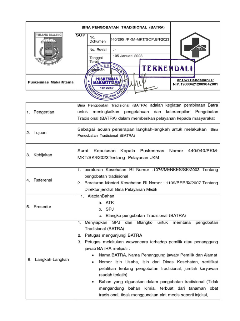 Sop Bina Batra | PDF