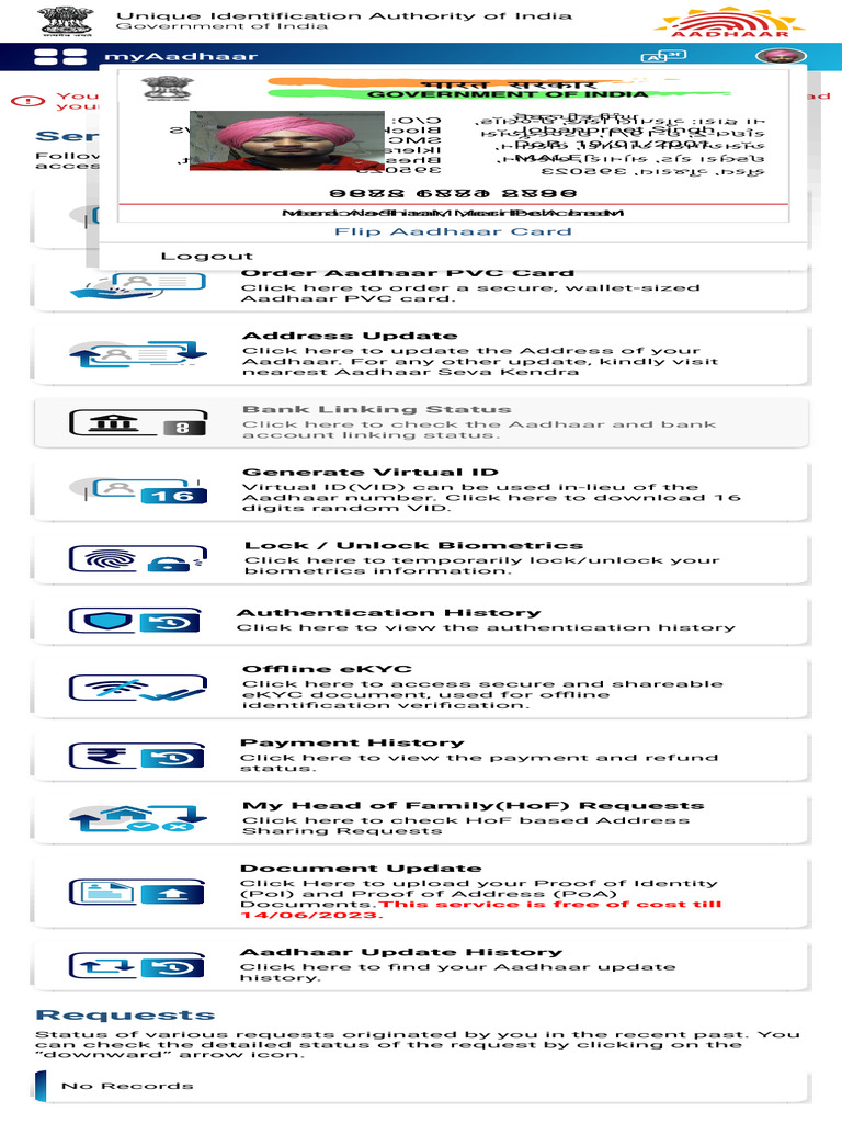 Myaadhaar - Unique Identification Authority of India Government of ...