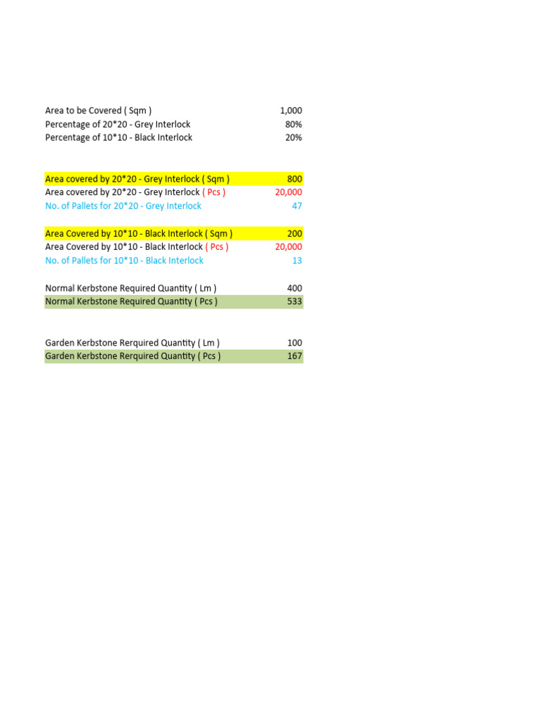 Interlock Pattern Calculator | PDF