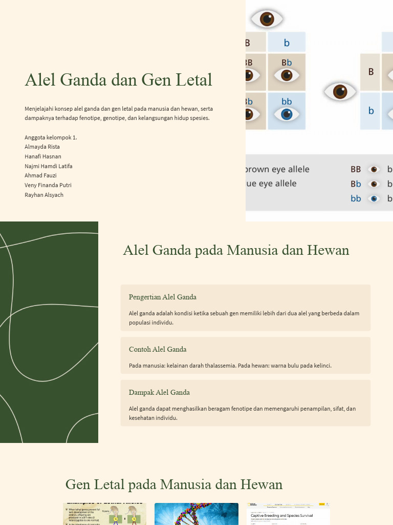 Alel-Ganda-dan-Gen-Letal (Kelompok) - 1 | PDF