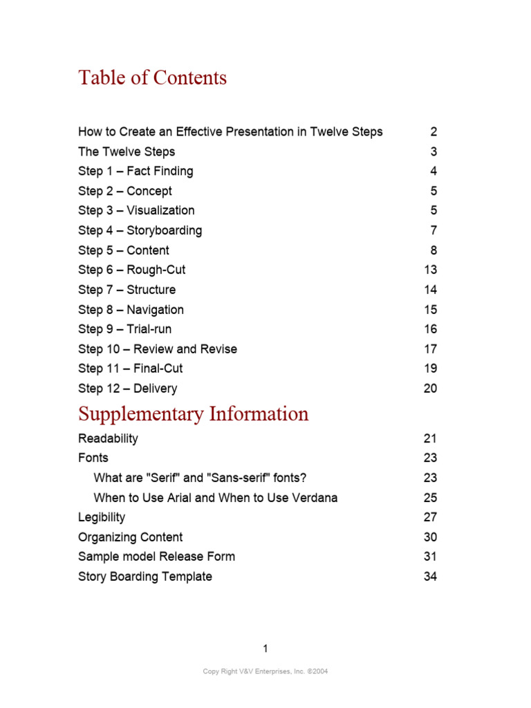 How to Create An Effective Presentation in 12 steps | PDF