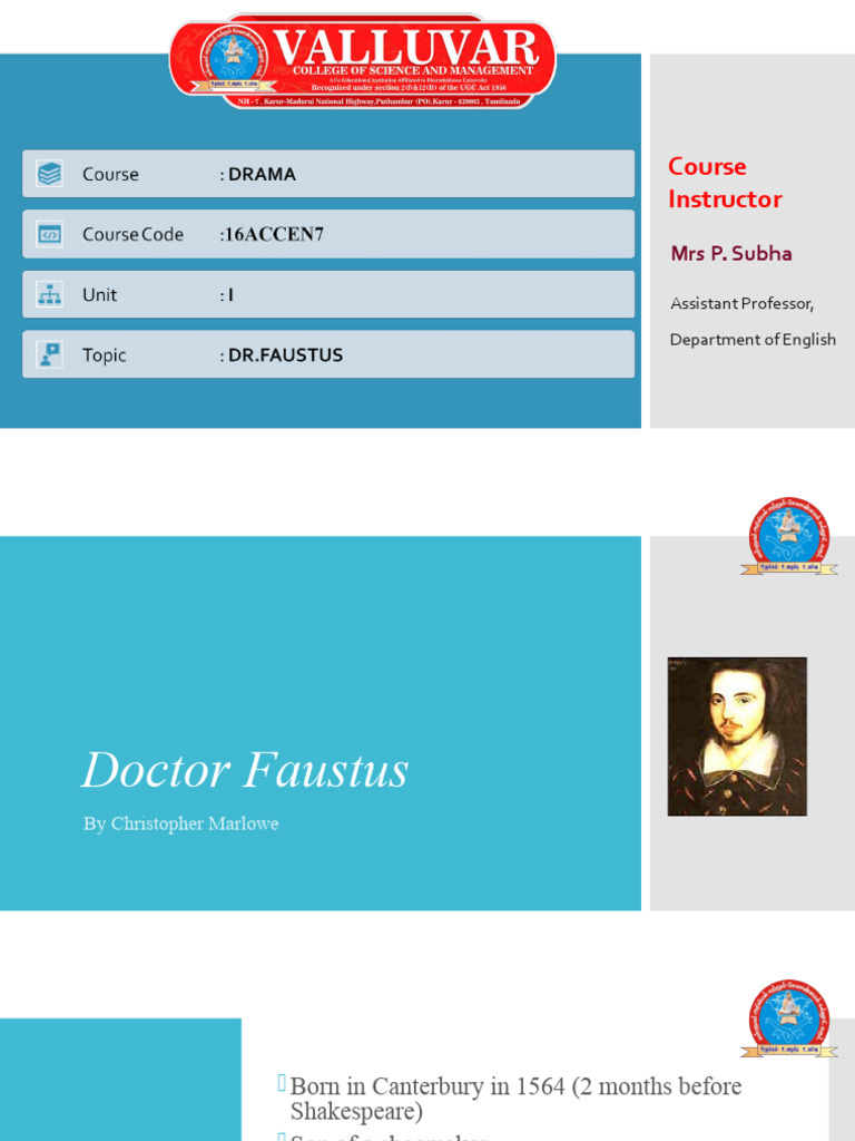 Doctor Faustus | PDF | Christopher Marlowe