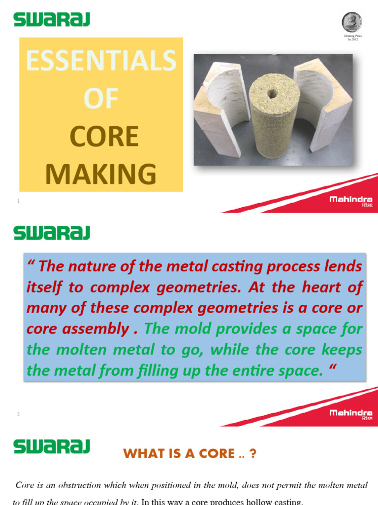 Core in One | PDF | Casting | Materials Science