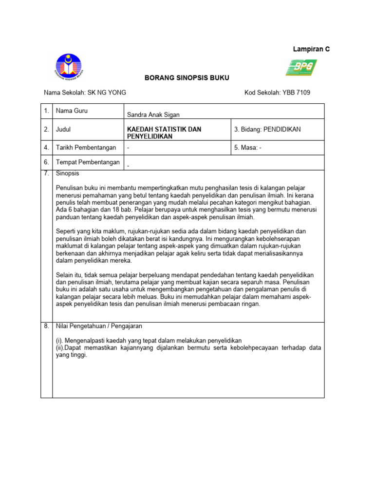 Sinopsis Buku Pendidikan Terkini | PDF
