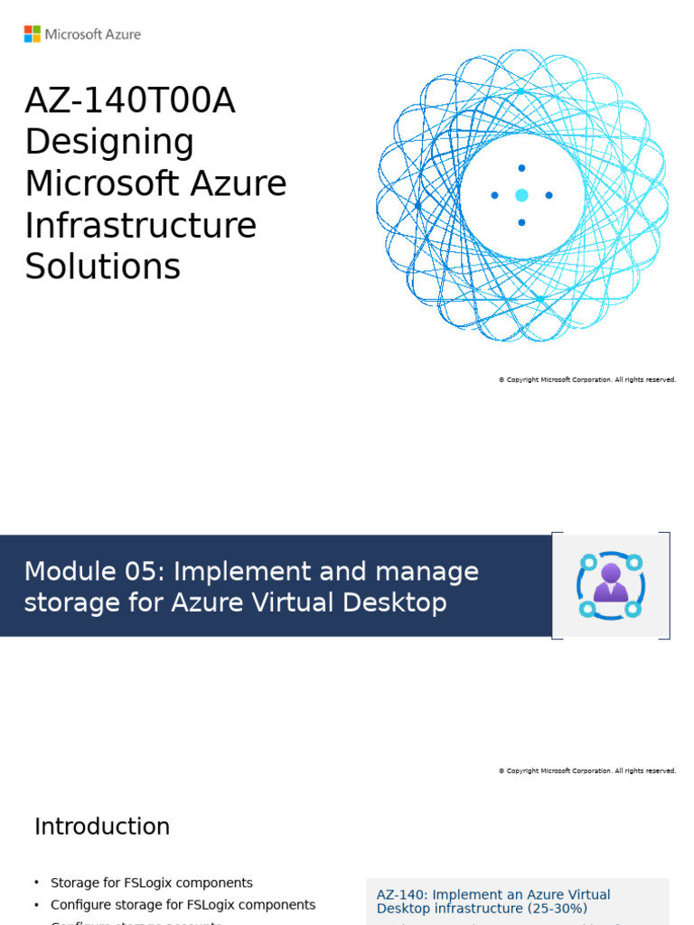 AZ 140T00A ENU Powerpoint 05 | PDF | Microsoft Azure | Computer File