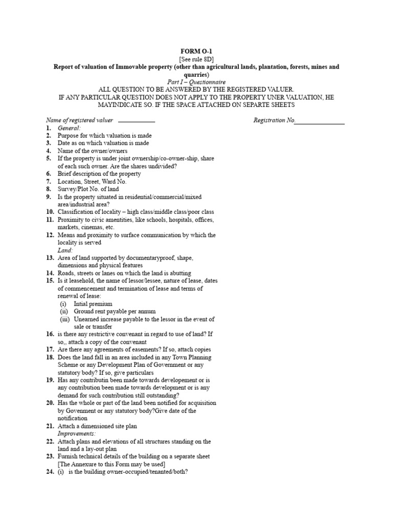Form O-1 | PDF