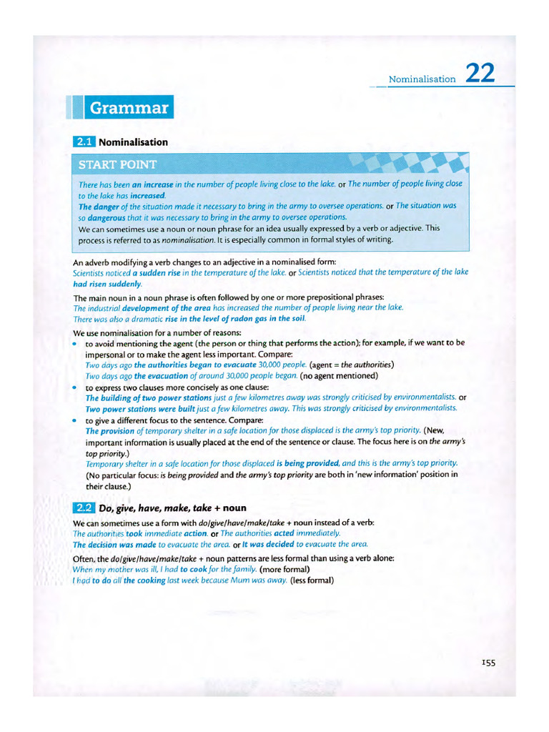 Grammar: Mastering Nominalisation | PDF