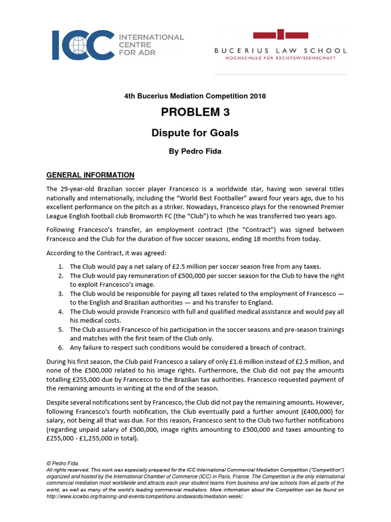 3 Dispute For Goals General Information | PDF | Mediation | Economies