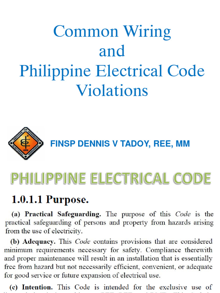 Common Wiring & PEC Violation | PDF | Home & Garden