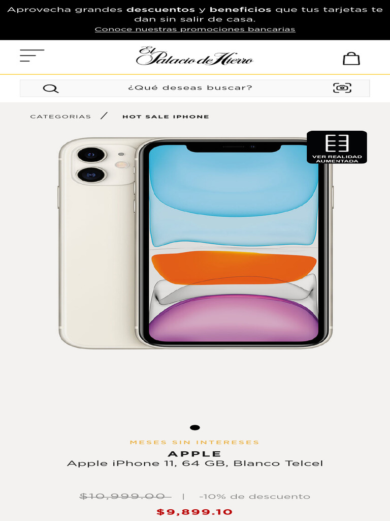 Apple Apple Iphone 11, 64 GB, Blanco - El Palacio de Hierro | PDF | Yo telefono | Apple Inc.