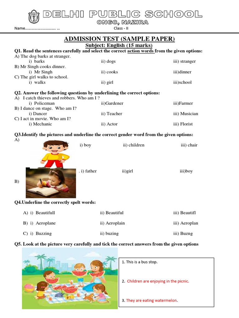 Sample Paper-2 | PDF