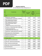 Hospital Document Tariff Statement (Mini SOC) | PDF | Clinical Medicine ...