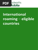 Singtel Data Roaming Guide | PDF | Roaming | Mobile App