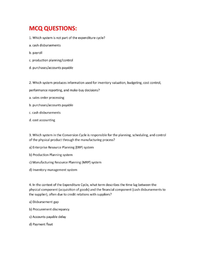 Ais Ch2 Questions | PDF