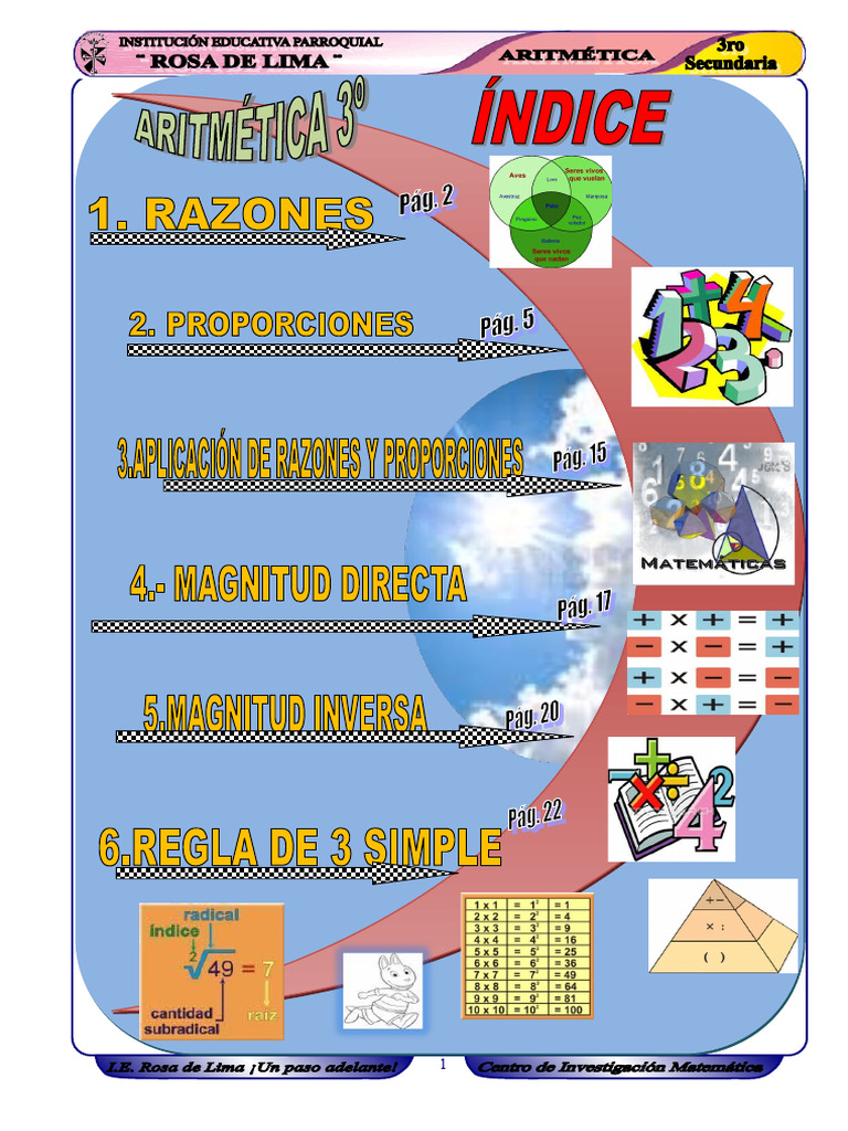 3ro - ARIT.FINAL Libre Proporciones | PDF | Aritmética | Proporción