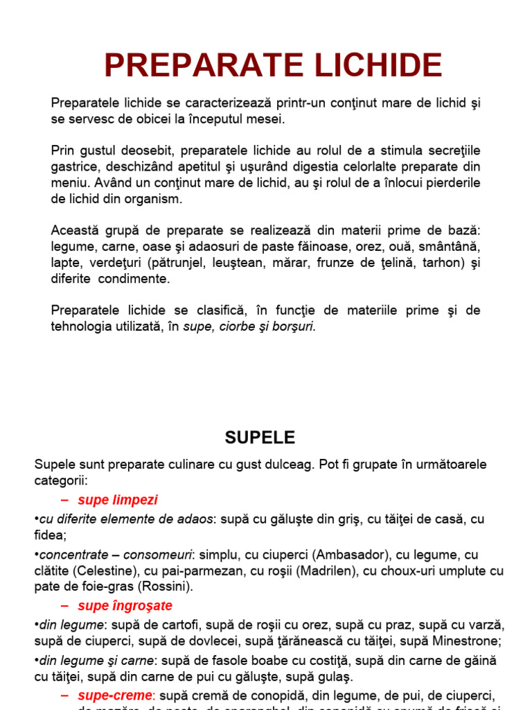 Preparate Lichide | PDF | Plants | Food And Drink Preparation