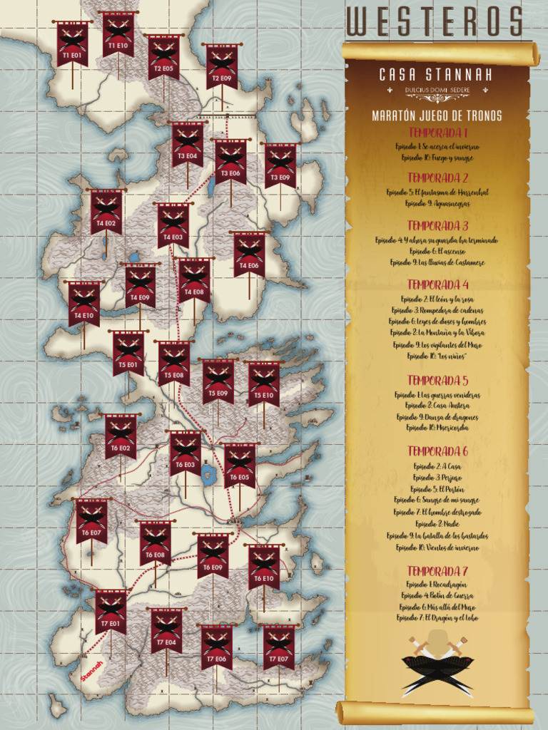 Game of Thrones Episode Maps PDF | PDF