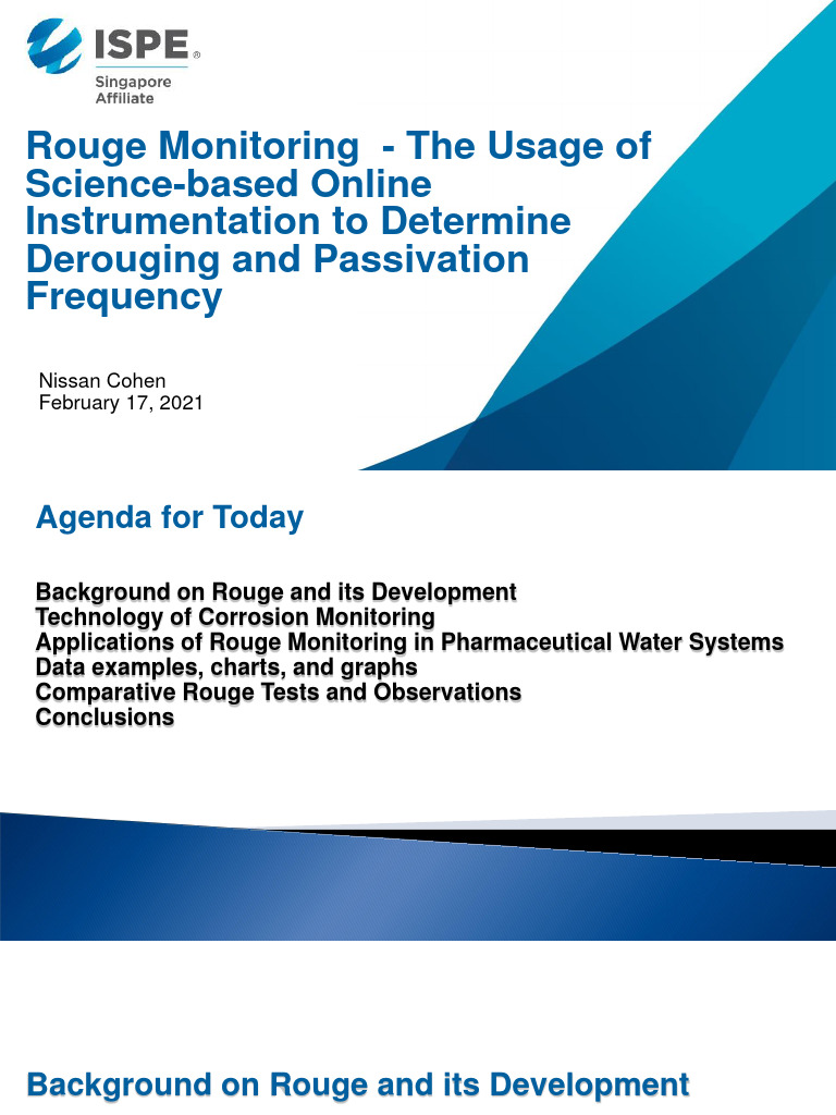Rouge Monitoring | PDF | Corrosion | Stainless Steel