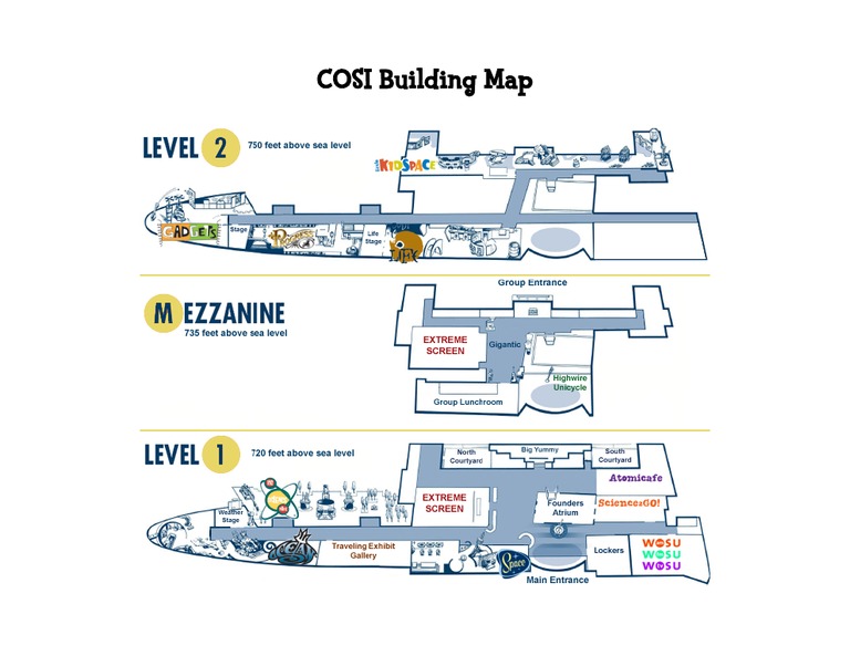 COSI Building Map Guide | PDF