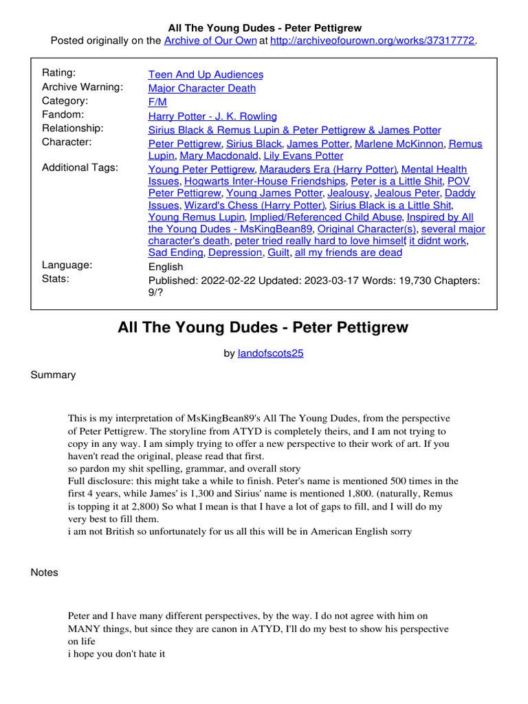 Atyd Peter Pov | PDF | Harry Potter