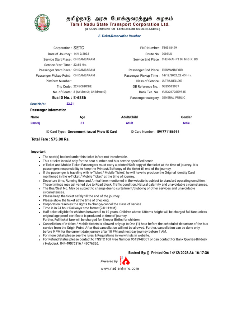 Setc | Download Free PDF | Ticket (Admission) | Identity Document