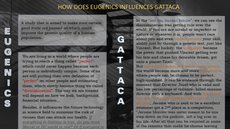 Gattaca and Genetics | PDF