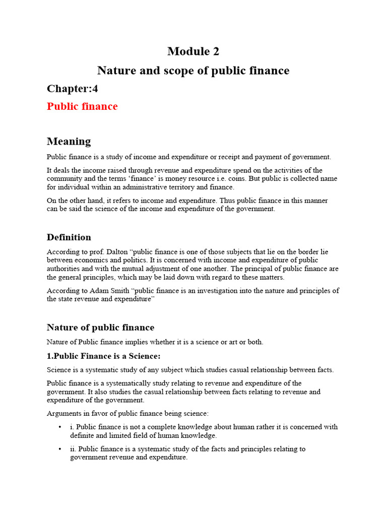 PF Notes Chapter 4 | Download Free PDF | Public Finance | Taxes
