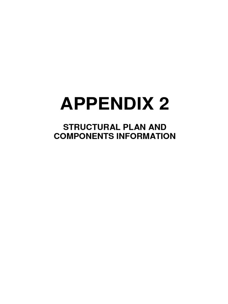 Appendix 2 - Structural Plans and Details | PDF | Deep Foundation | Concrete