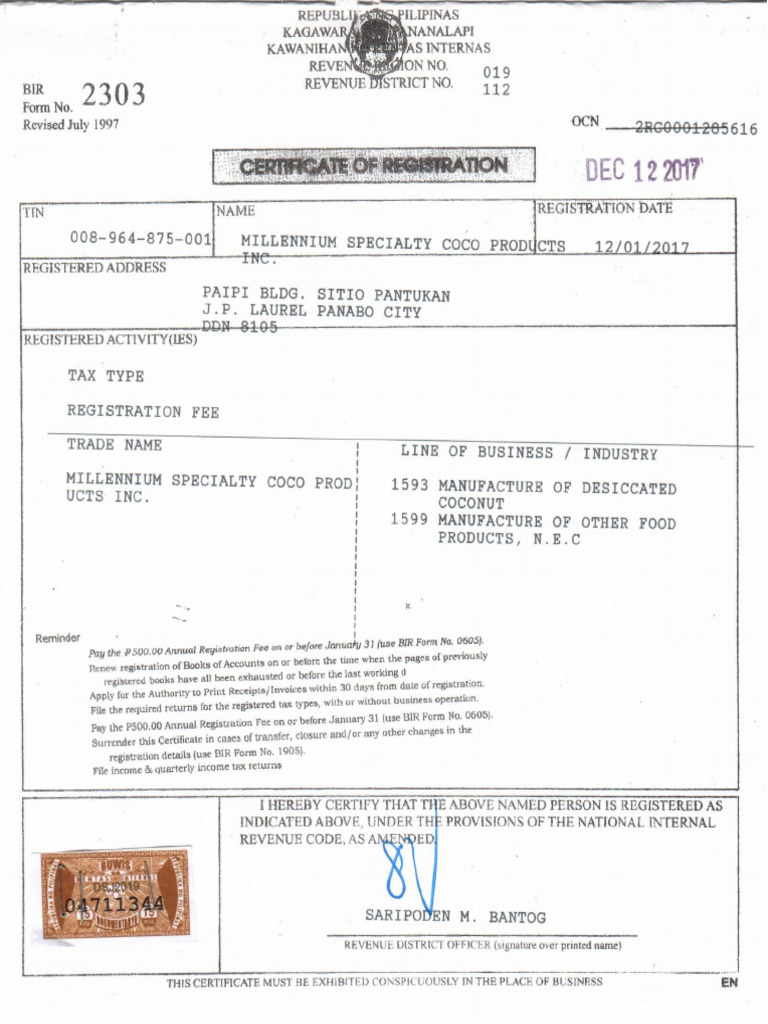 Mscpi Bir 2303 | PDF