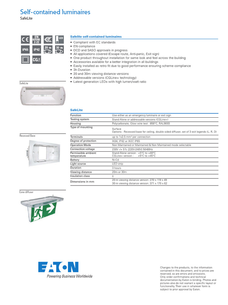 SafeLite Datasheet ENG ME Sept2017 | PDF