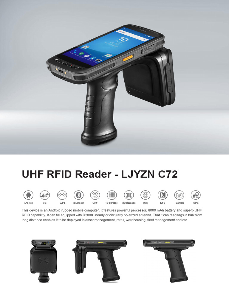 Reader C72 | PDF | Barcode | Radio Frequency Identification