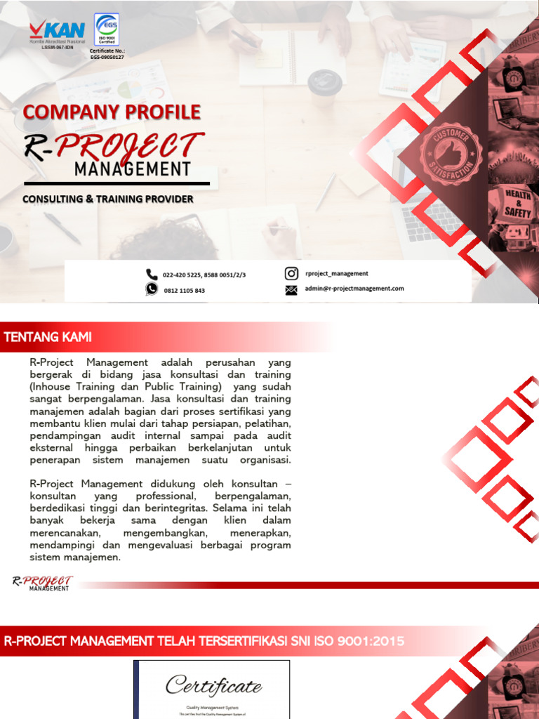 Company Profile R-Project Management (Legalitas) | PDF