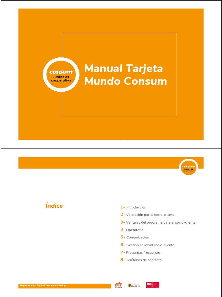 Tarjeta Mundo Consum APP | PDF | Cupón | Marketing