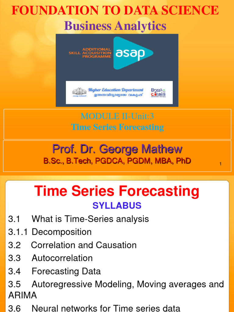 Time Series Analysis in Business Forecasting | PDF | Time Series | Forecasting