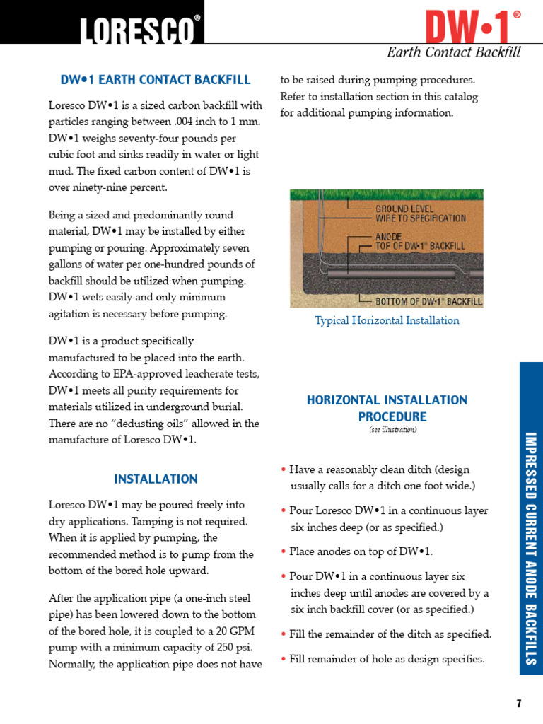 Loresco DW 1 | PDF | Soil | Pipe (Fluid Conveyance)