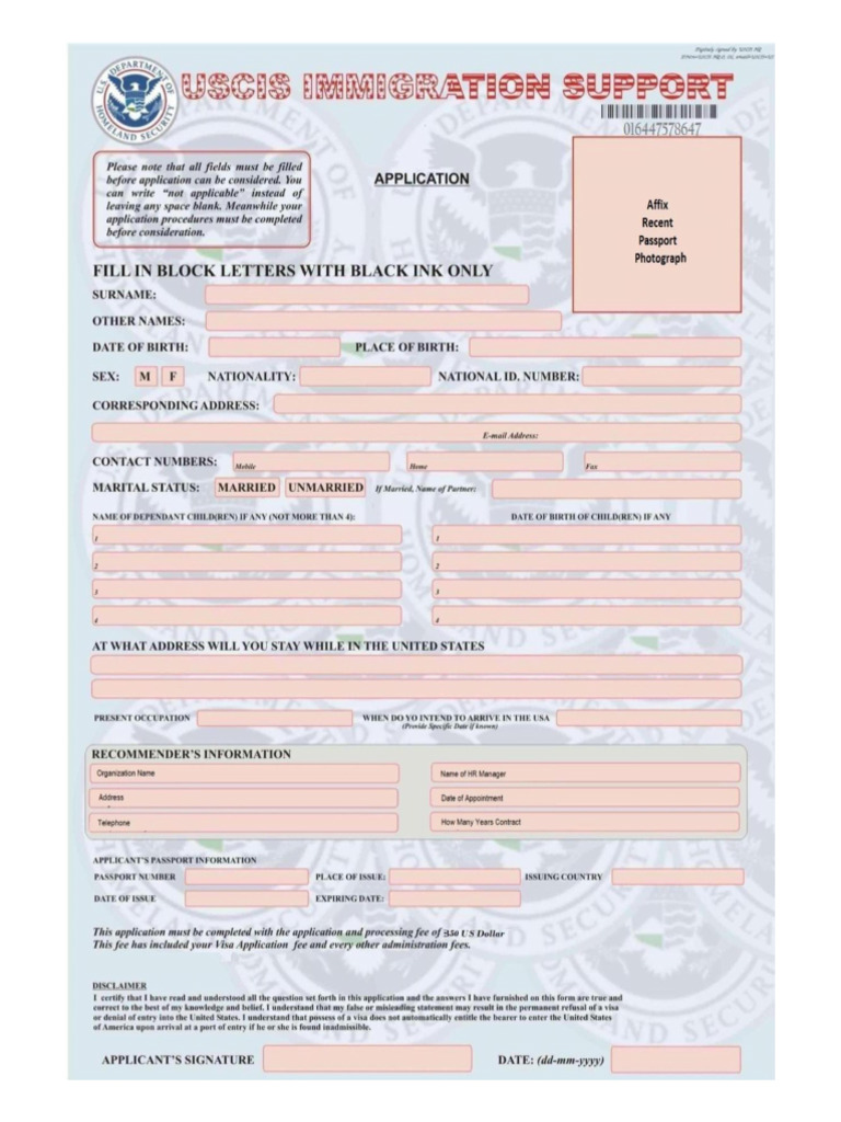 Uscis Immigration Support | PDF